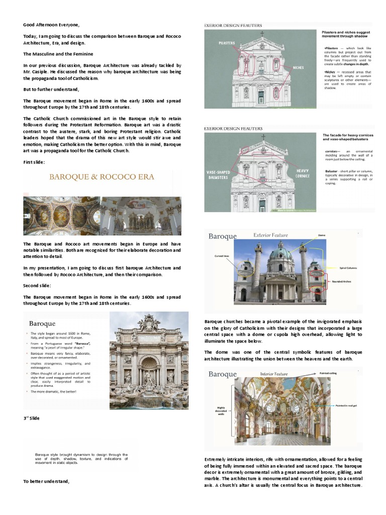 Baroque vs Rococo Architecture | PDF | Baroque | The Arts