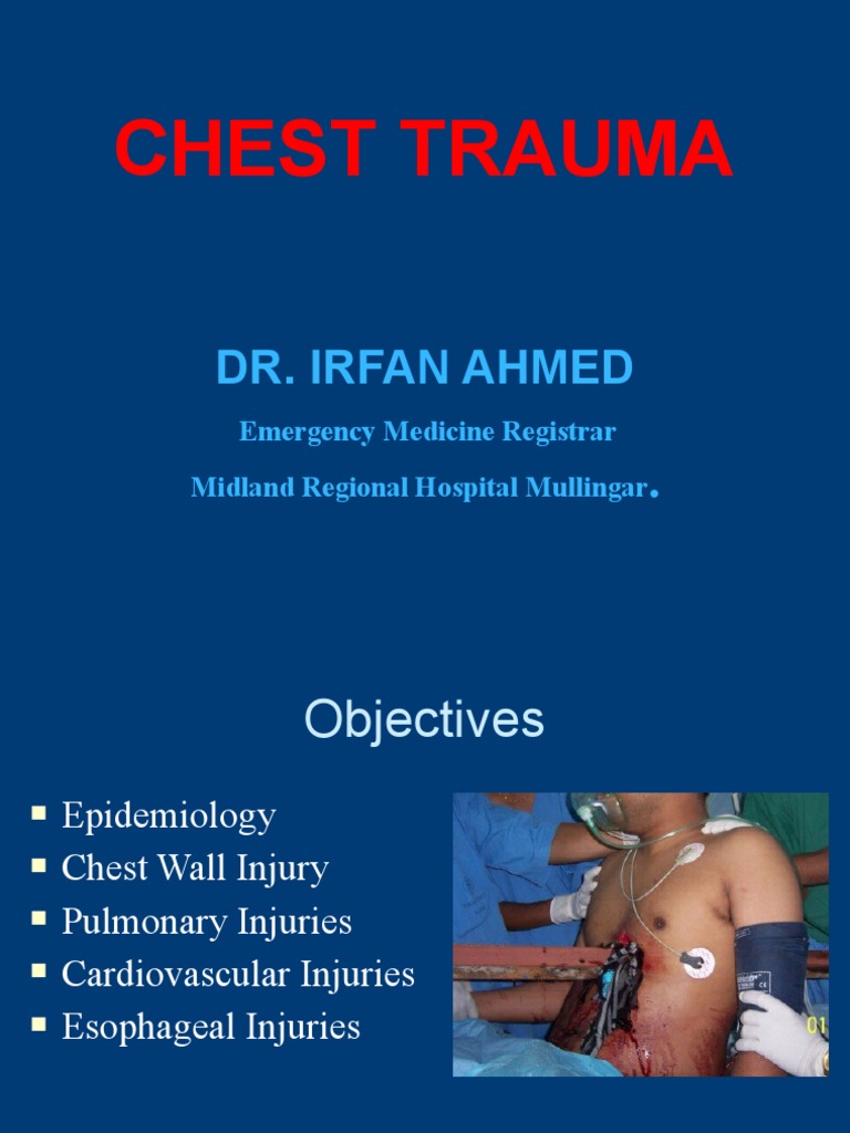 Chest Trauma Dr. Irfan | PDF | Thorax | Major Trauma