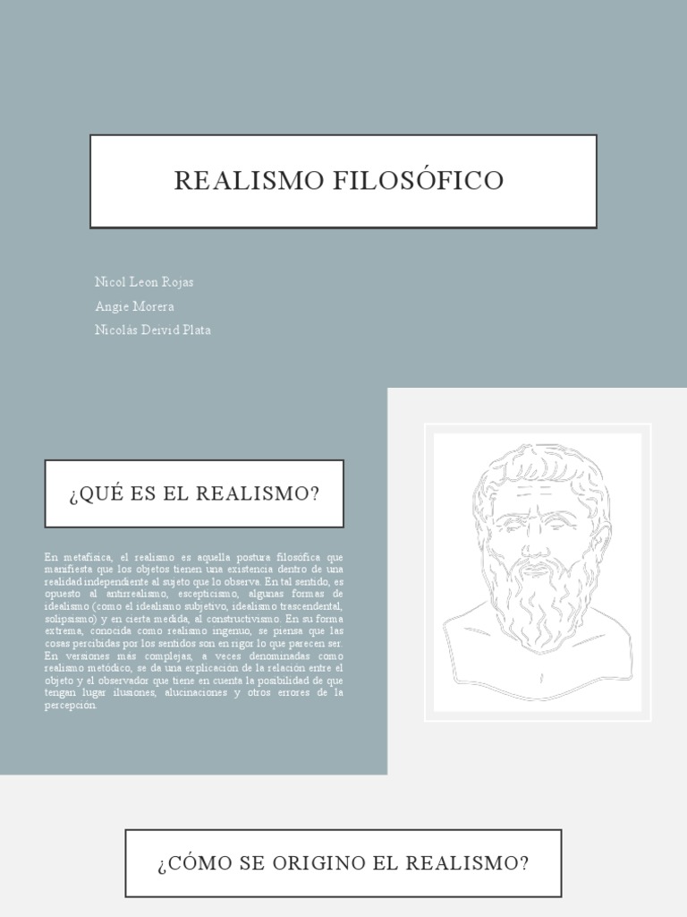 Realismo Filosófico | PDF | Realismo filosófico | Teorías filosóficas