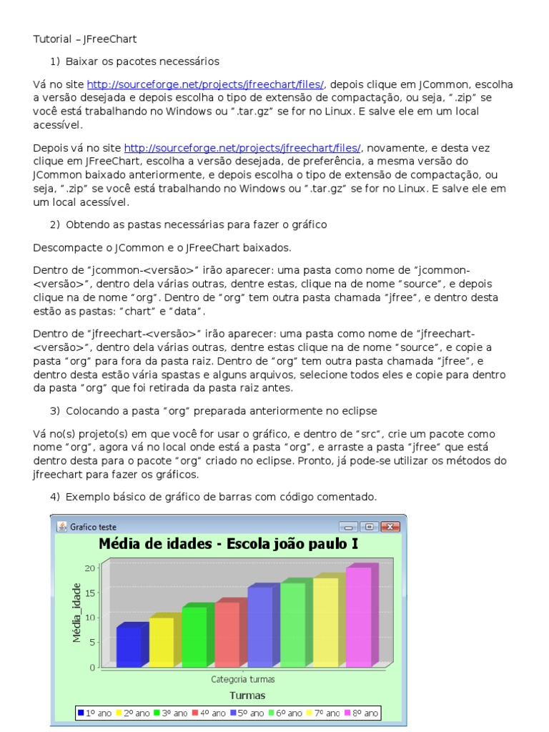 Tutorial JfreeChart - Fazendo Graficos em Java Sem Dor de Cabeça | PDF ...