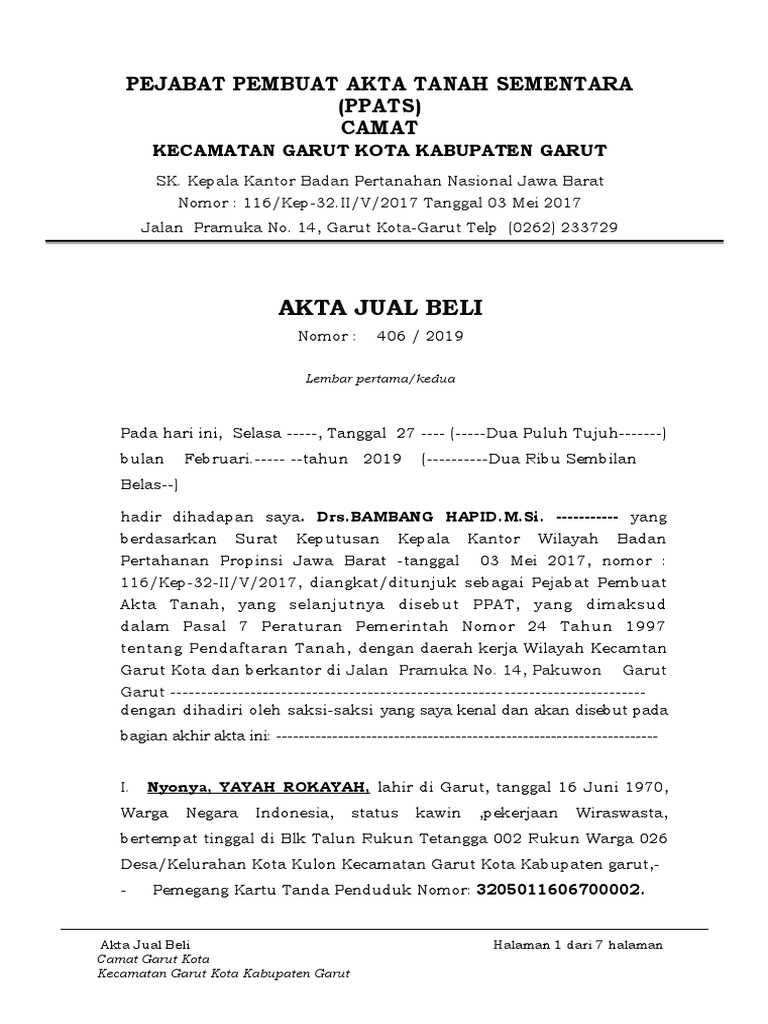 Ajb 140 Yuli Garut Kota | PDF