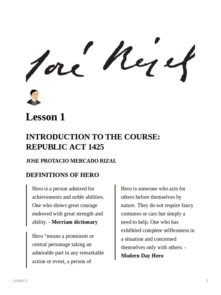 Ra 1425 - Reviewer | PDF | Hero | Philippines