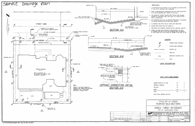Sample Drainage Plan PDF | PDF