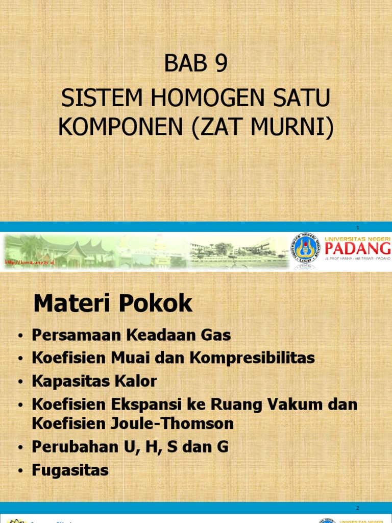 Sistem Homogen 1 Komponen (Zat Murni) | PDF