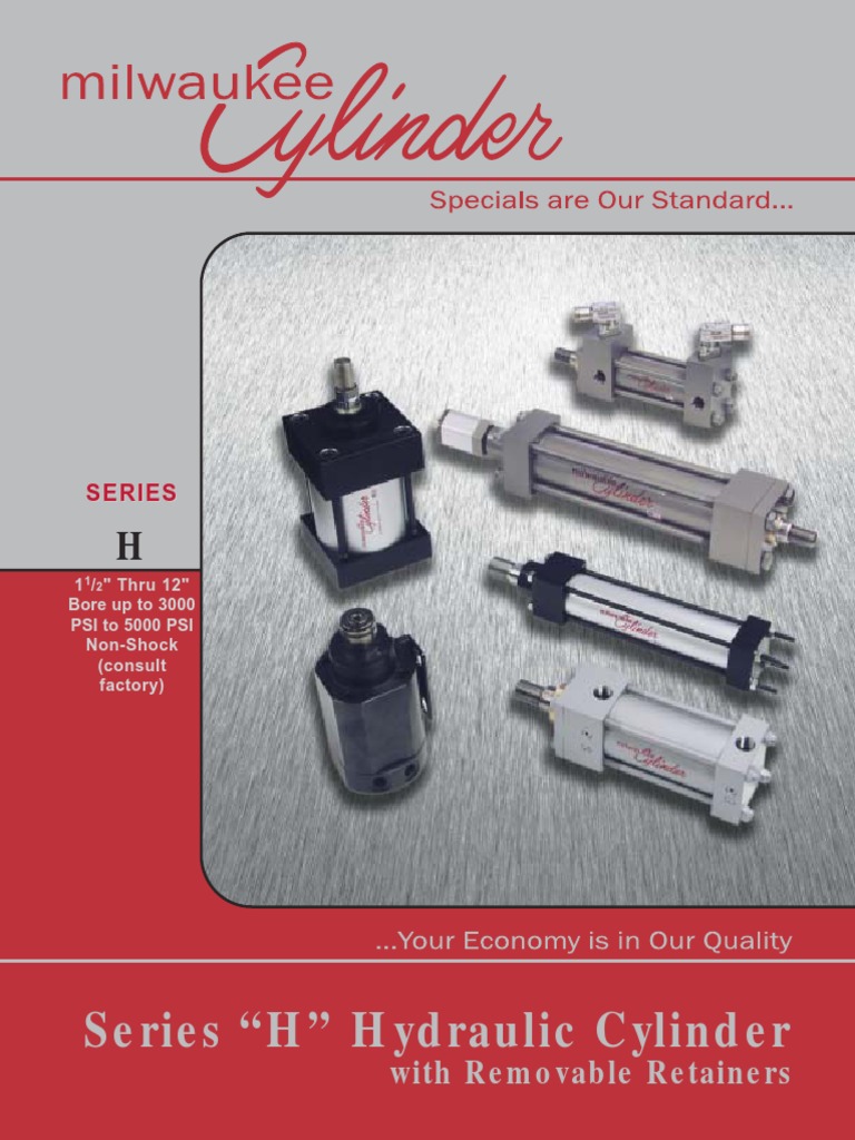 Series "H" Hydraulic Cylinder: With Removable Retainers | PDF | Piston ...