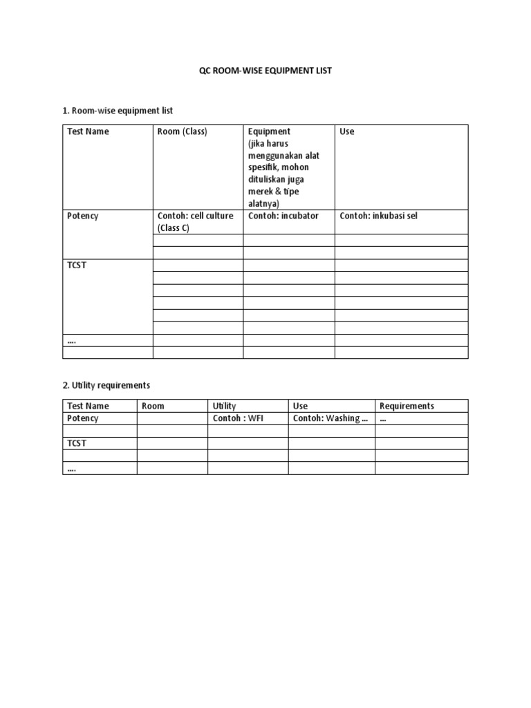 Format Alat QC | PDF