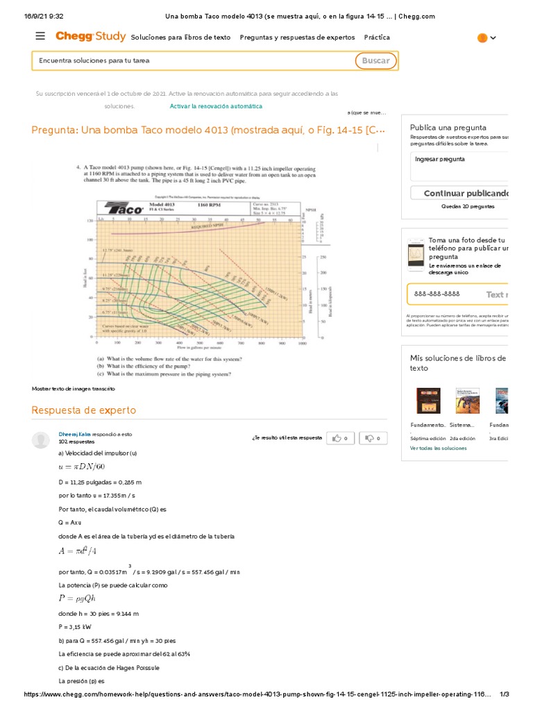 A Taco Model 4013 Pump (Shown Here, or Fig. 14-15 ... | PDF | Ingeniería