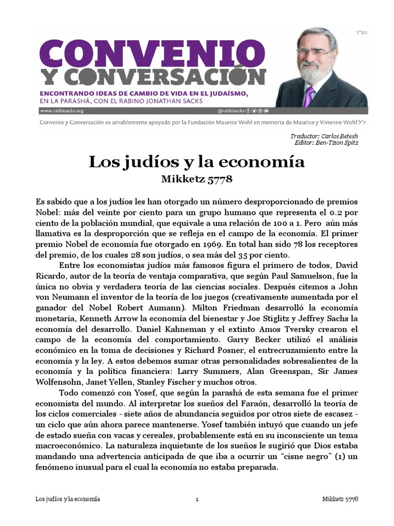 Ëconomia para Los Judios | PDF | Economias