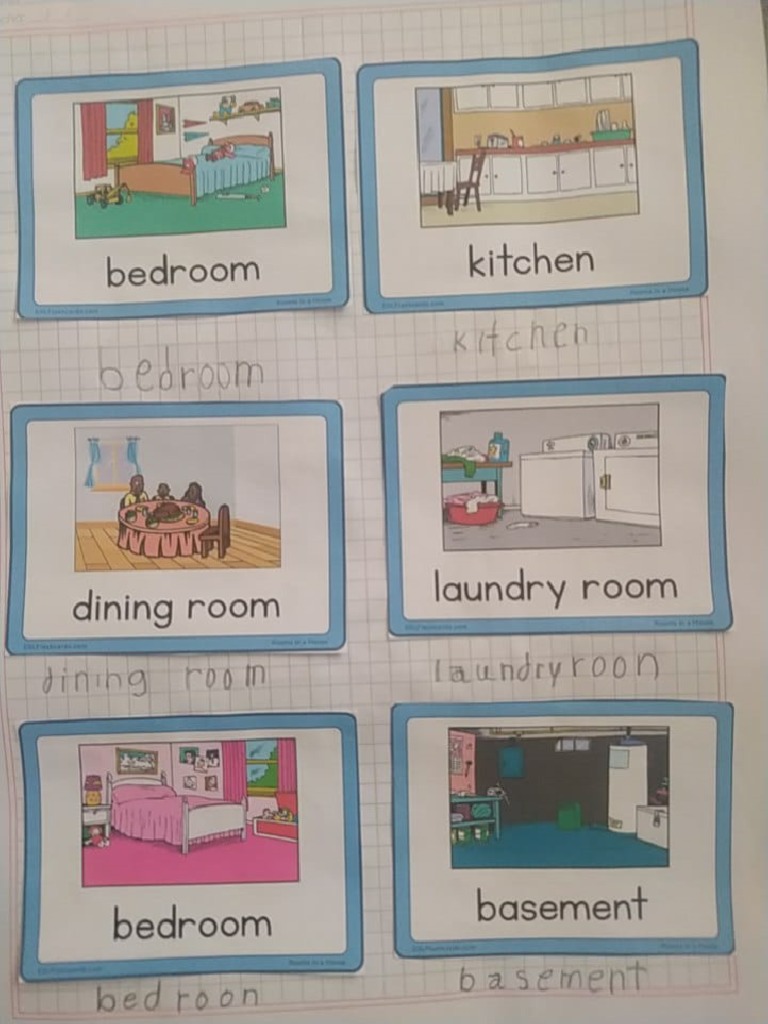 ENGLISH ACTIVITY Places of The House | PDF