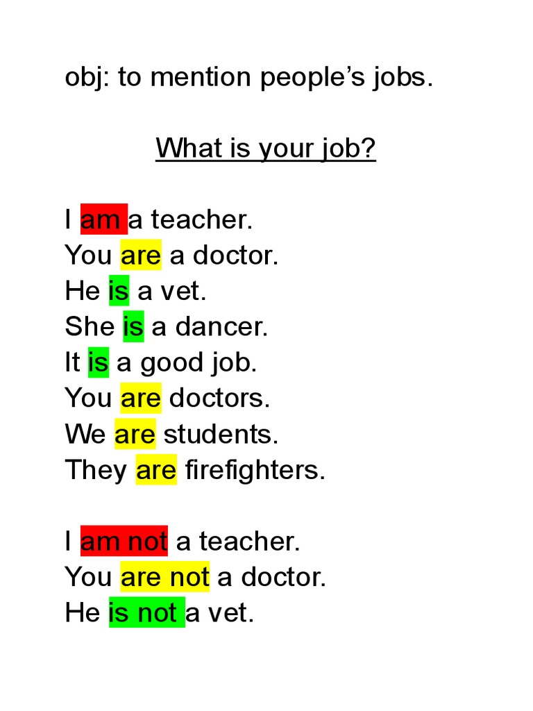 Am, Is, Are | PDF | Foreign Language Studies | Science & Mathematics
