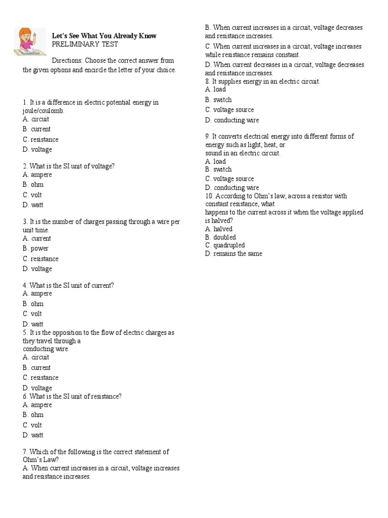 Understanding Voltage and Ohm's Law | PDF | Voltage | Electrical ...