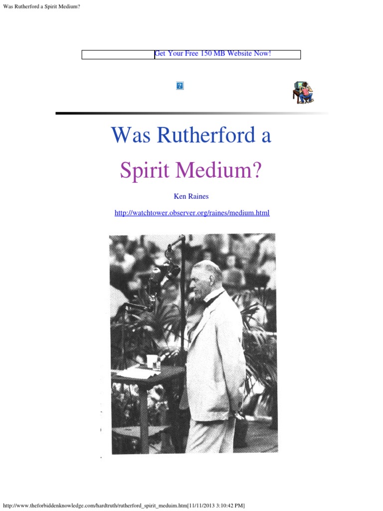 Was Rutherford A Spirit Medium | PDF | Angel | Demons