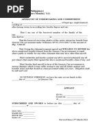Affidavit of Undertaking Retirement | PDF