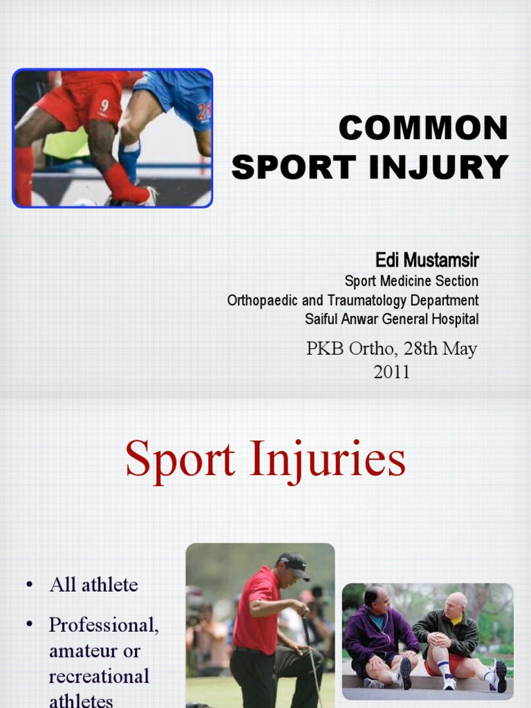 Common Sport Injury | PDF