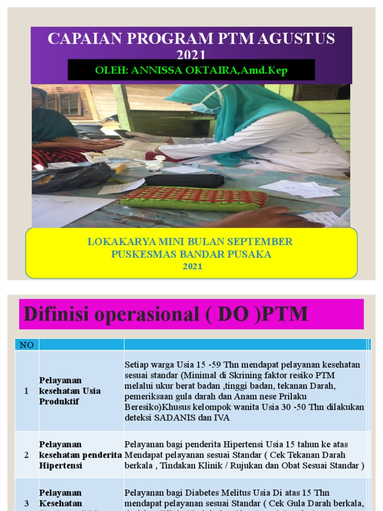 Lokmin PTM Capaian Agustus 2021 | PDF