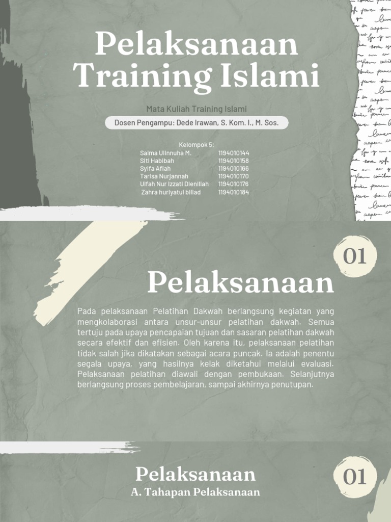 Pelaksanaan Training | PDF