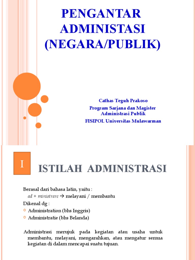 Pengertian Administrasi, Ilmu Administrasi Dan Adminitrasi Negara | PDF