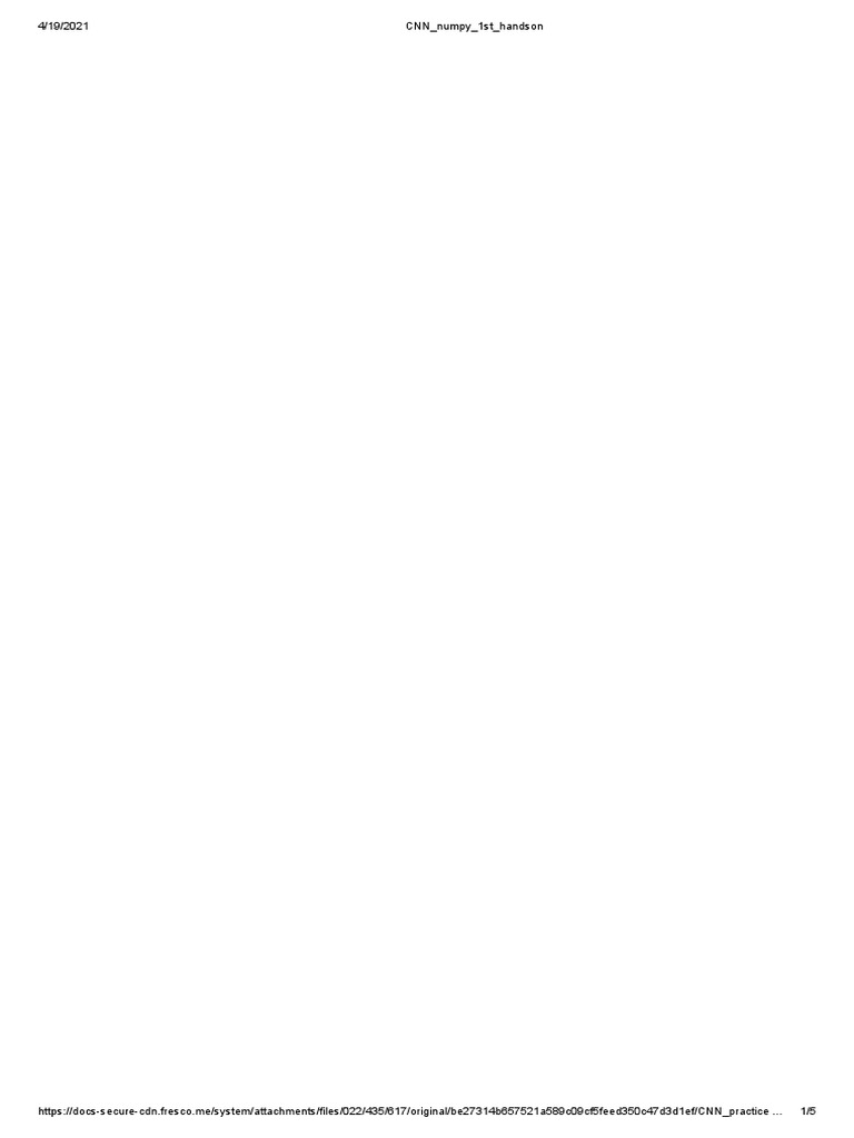 Cnn Numpy 1st Handson Pdf Parameter Computer Programming Convolution