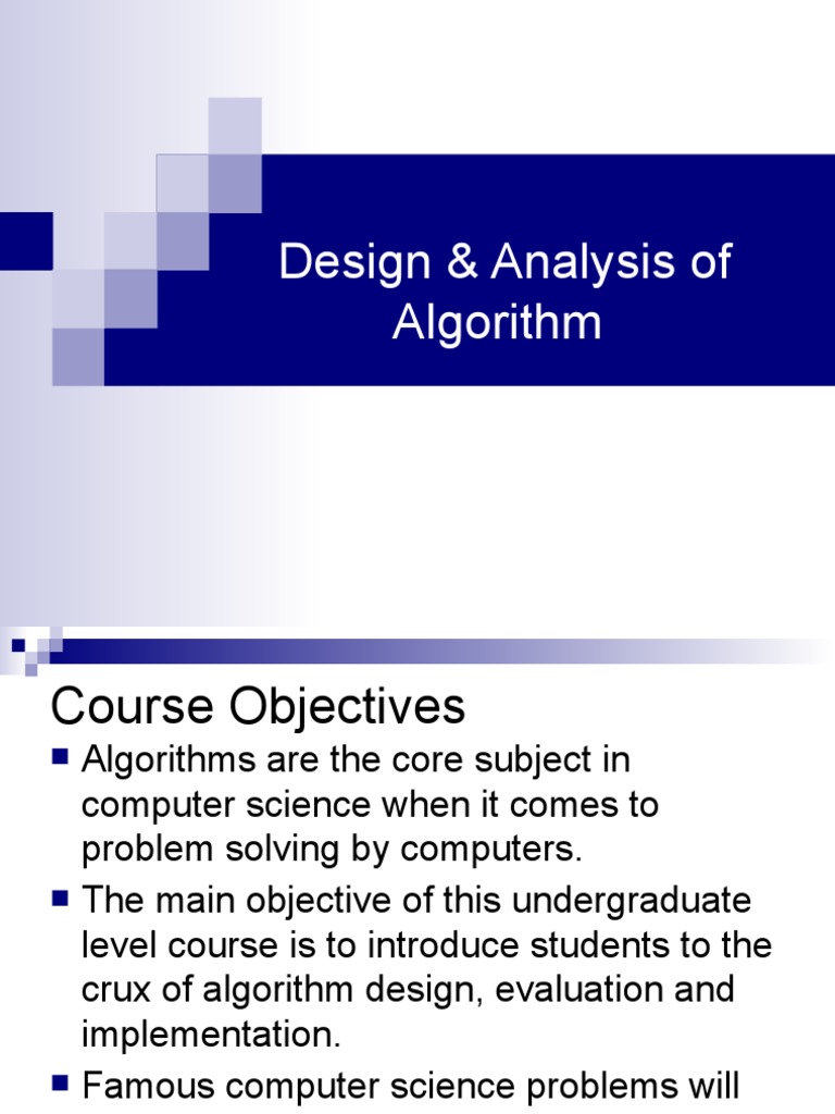 Design & Analysis of Algorithm | PDF | Algorithms | Applied Mathematics