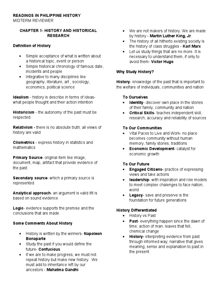 RPH Midterm Reviewer | PDF