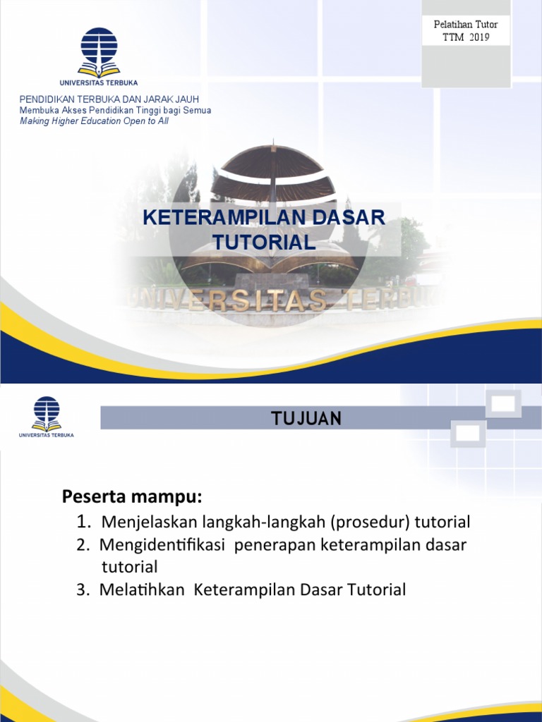 Keterampilan Dasar Tutorial | PDF