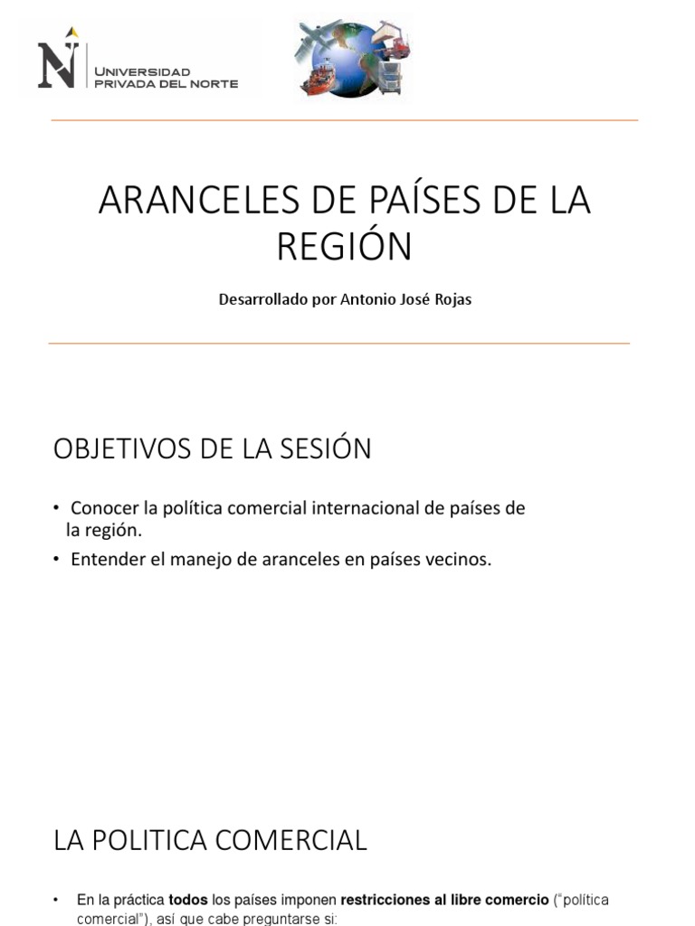 Aranceles de Países de La Región-1 | PDF | Arancel | Política comercial