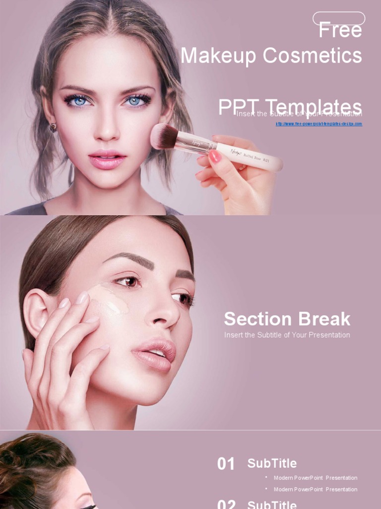 Free Makeup PowerPoint Templates | PDF | Microsoft Power Point | Page ...