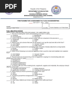 Housekeeping. Exam | PDF | Housekeeping | Personal Protective Equipment