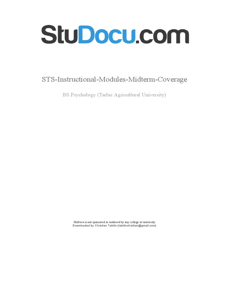 SodaPDF Converted Sts Instructional Modules Midterm Coverage | PDF | Science | Engines