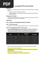 5.1.9 Packet Tracer - Investigate STP Loop Prevention | PDF | Computer ...