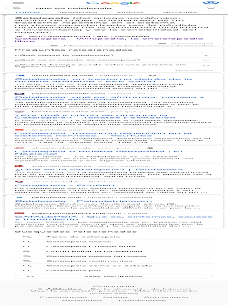 Que Es Catalepsia - Buscar Con Google | PDF | Medicina CLINICA ...