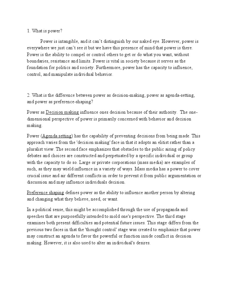 Understanding Power Dynamics Explained | PDF