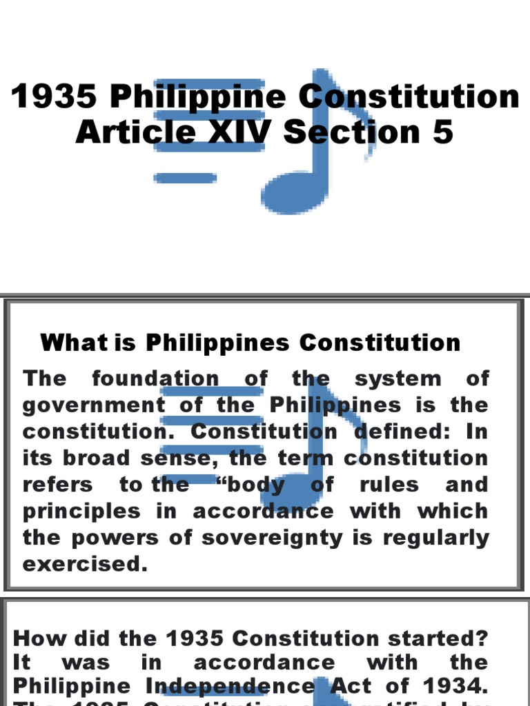 1935 Constitution Article XIV Section 5 | PDF | Politics | History