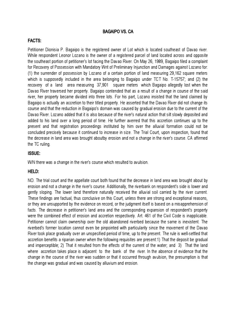 Bagaipo vs. Ca | PDF | River | Government