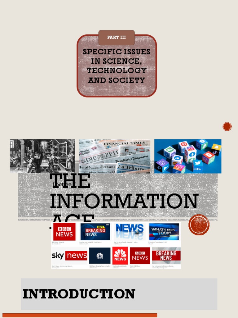 Specific Issues in Science, Technology and Society | PDF | Printing ...