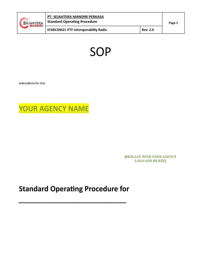 SOP for STARCOM21 Radio Operations | PDF | Computing | Information ...