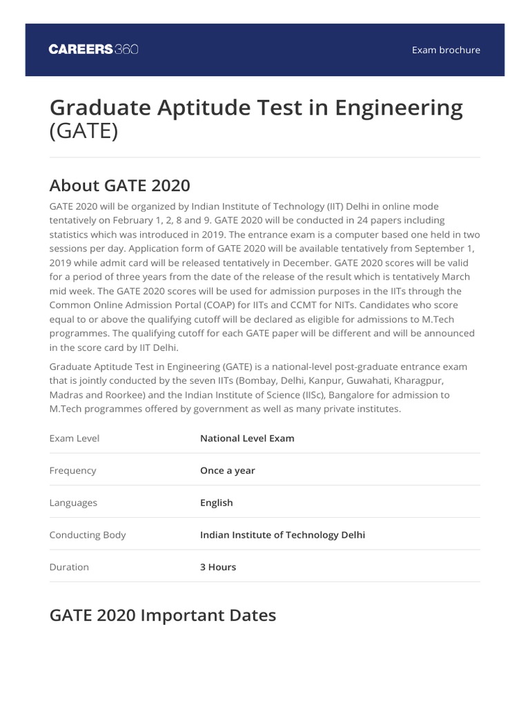 Graduate Aptitude Test in Engineering: (GATE) | PDF | Tractor | Flight ...