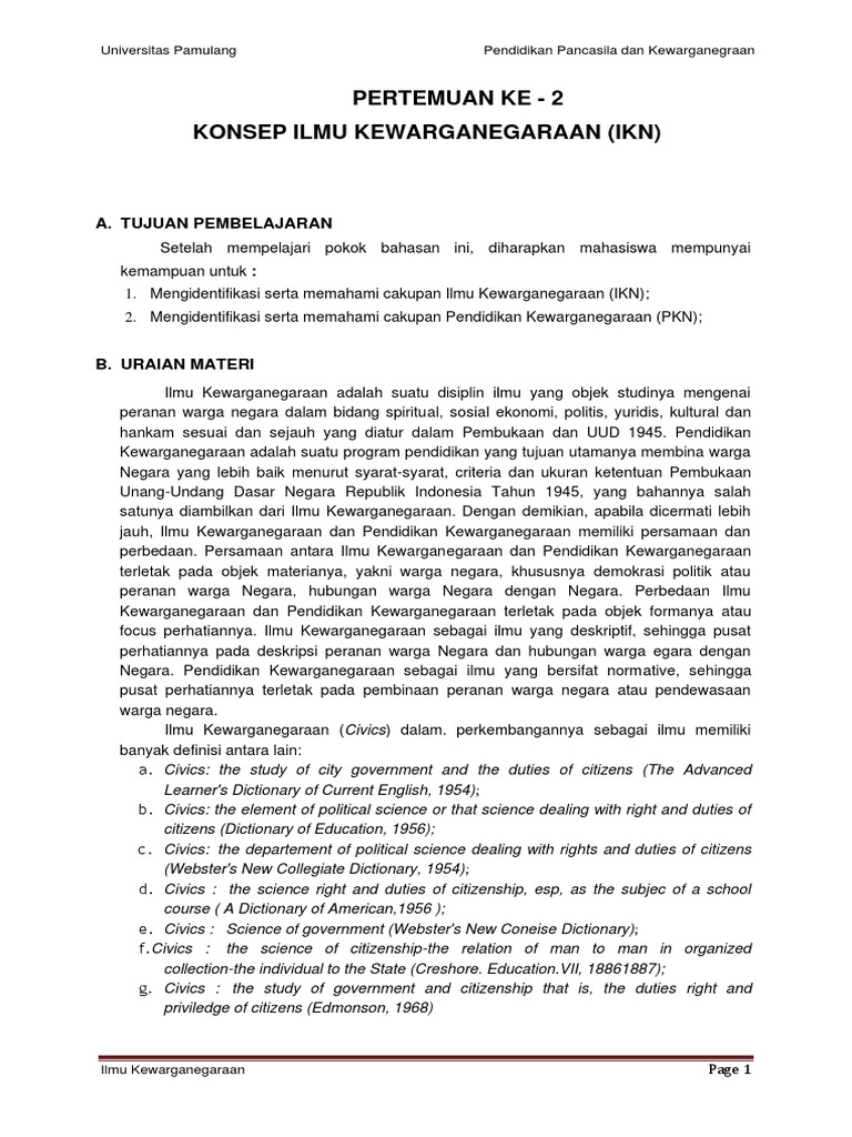 IIKN PKN Ke-2 | PDF | Politik | Ilmu Sosial