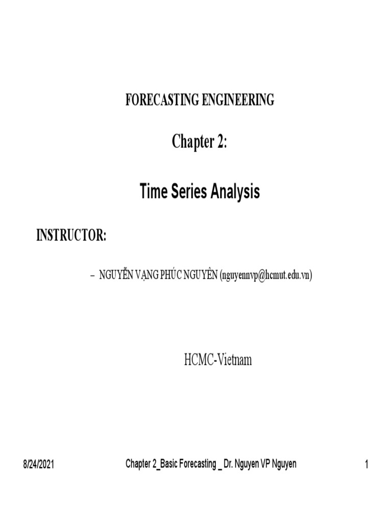 Chapter 2 - Timeseries Analysis | PDF | Forecasting | Time Series