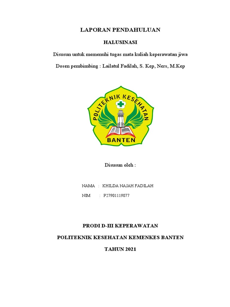 LP & SPTK Halusinasi | PDF | Karier & Perkembangan | Pengembangan Diri