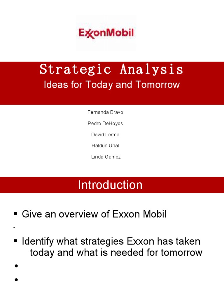 Strategic Analysis: Ideas For Today and Tomorrow | PDF | Energy ...