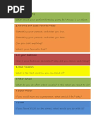 Telepathy Game Categories List | PDF