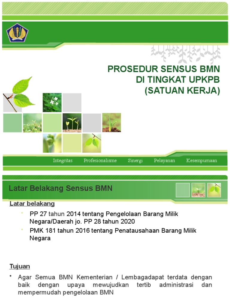 2 Prosedur Sensus BMN Di Tingkat Upkpb (Satuan Kerja) | PDF