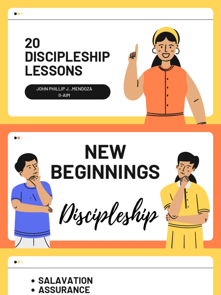 20 Discipleship Lessons | PDF