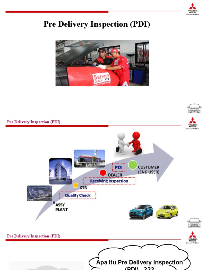 Materi PDI (Pre-Delivery Inspection) | PDF