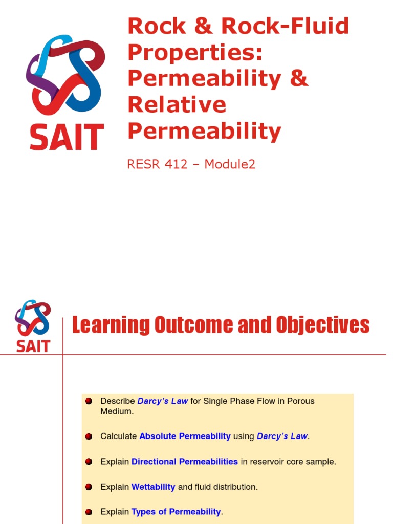 Rock & Rock-Fluid Properties: Permeability & Relative Permeability ...