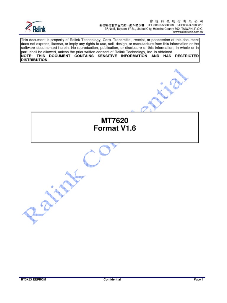 MT7620 EEPROM Layout Guide | PDF | Dynamic Random Access Memory | Booting