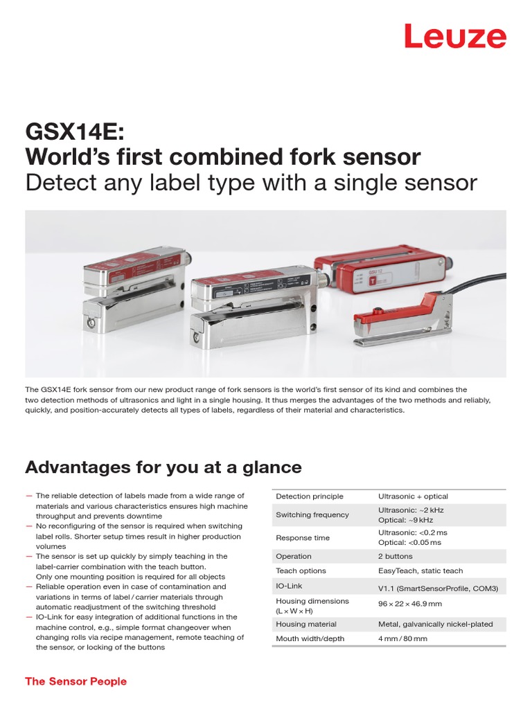 GSX14E: World's First Combined Fork Sensor: Detect Any Label Type With ...