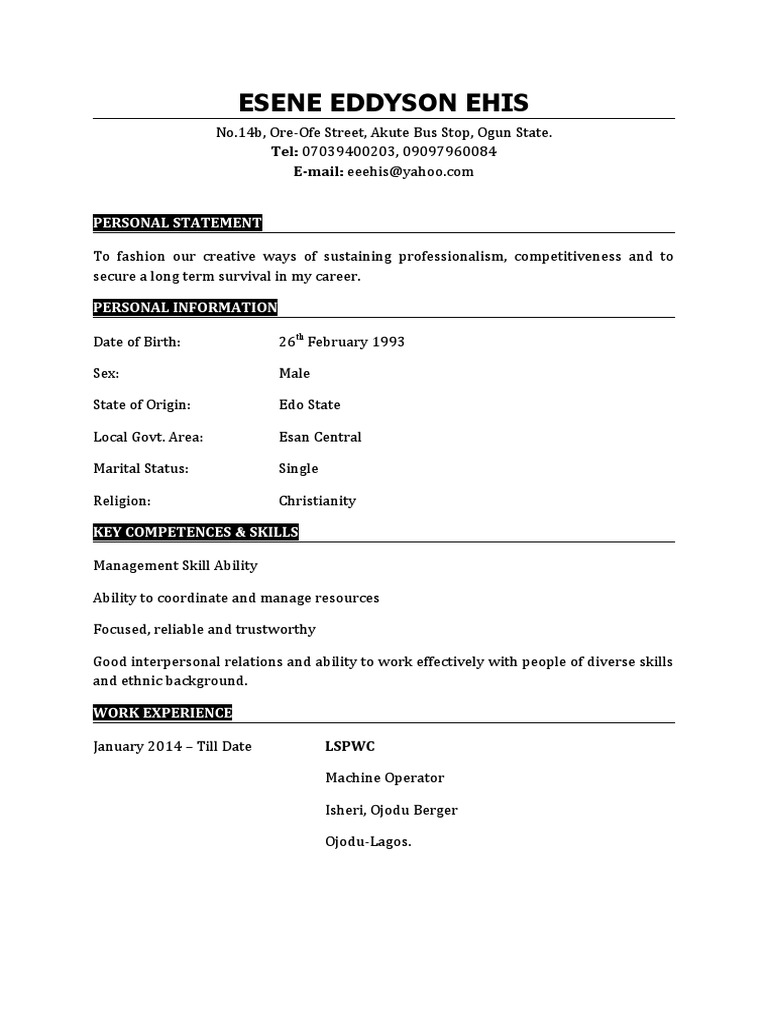 Esene Eddyson Ehis | PDF