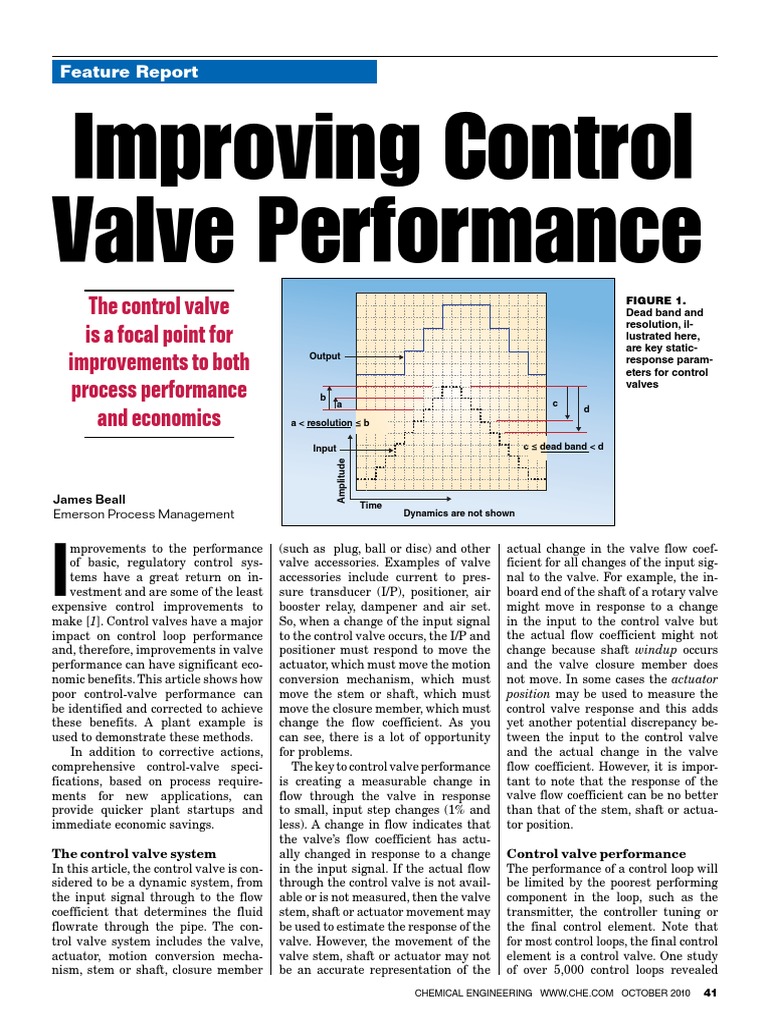 Improving Control Valve Performance | PDF | Valve | Actuator